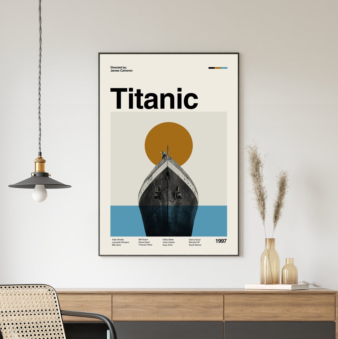 Titanic Poster Titanic Print Movie Poster Minimalist - Etsy