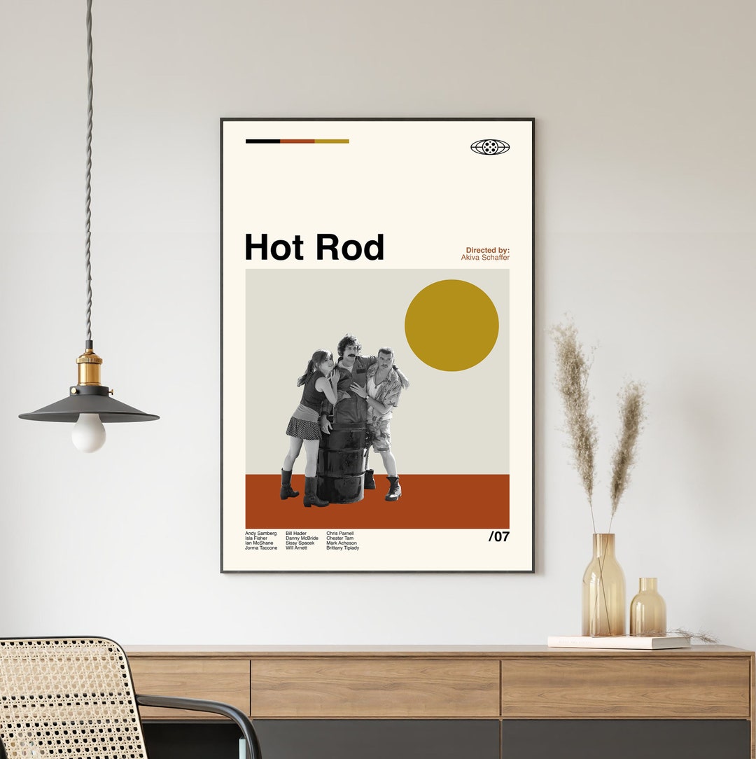 Hot Rod Poster, Hot Rod Print, Custom Poster, Vintage Inspired Poster ...