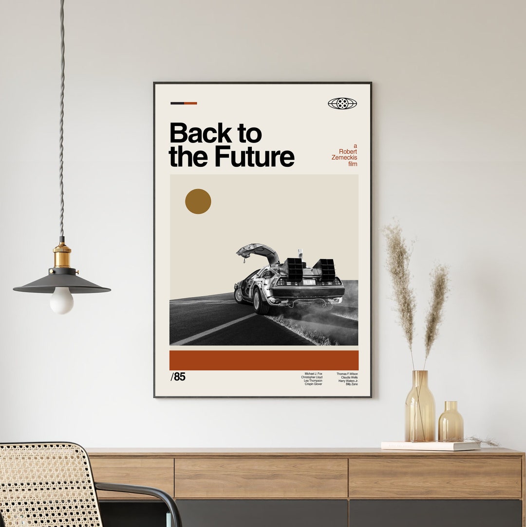 Back to the Future Moive Poster, Back to the Future Print, Retro Movie ...