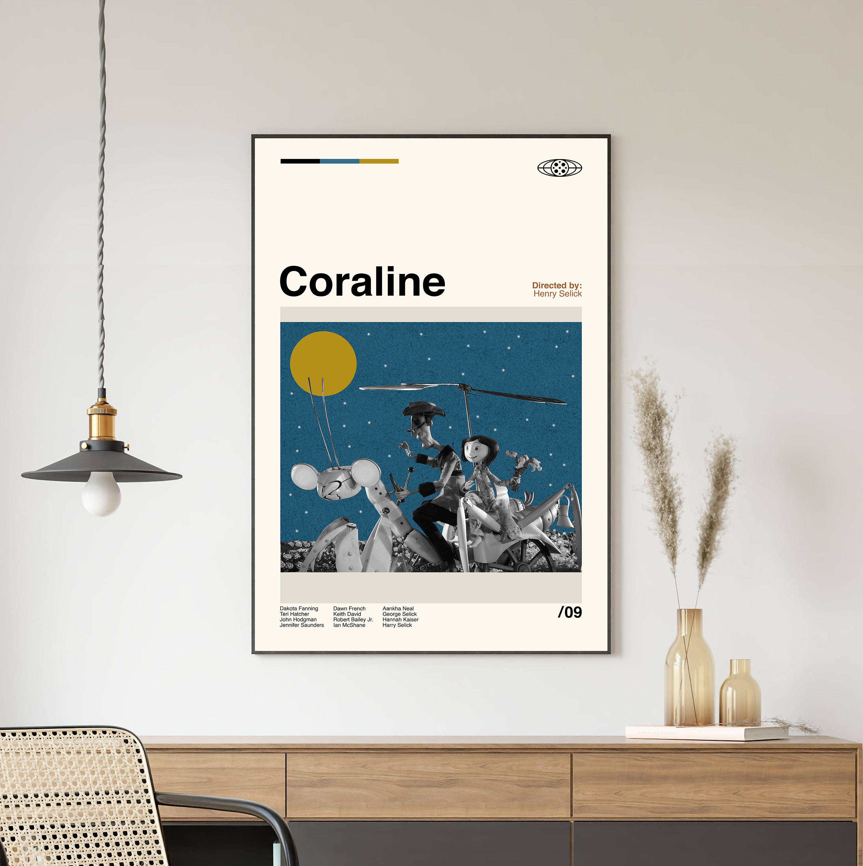 Coraline Movie Poster Coraline Print Retro Movie Poster - Etsy