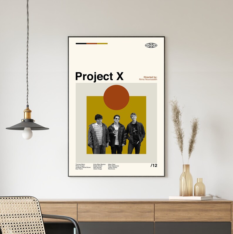 Project X Movie Poster, Project X Poster, Modern Art Print, Print Wall ...