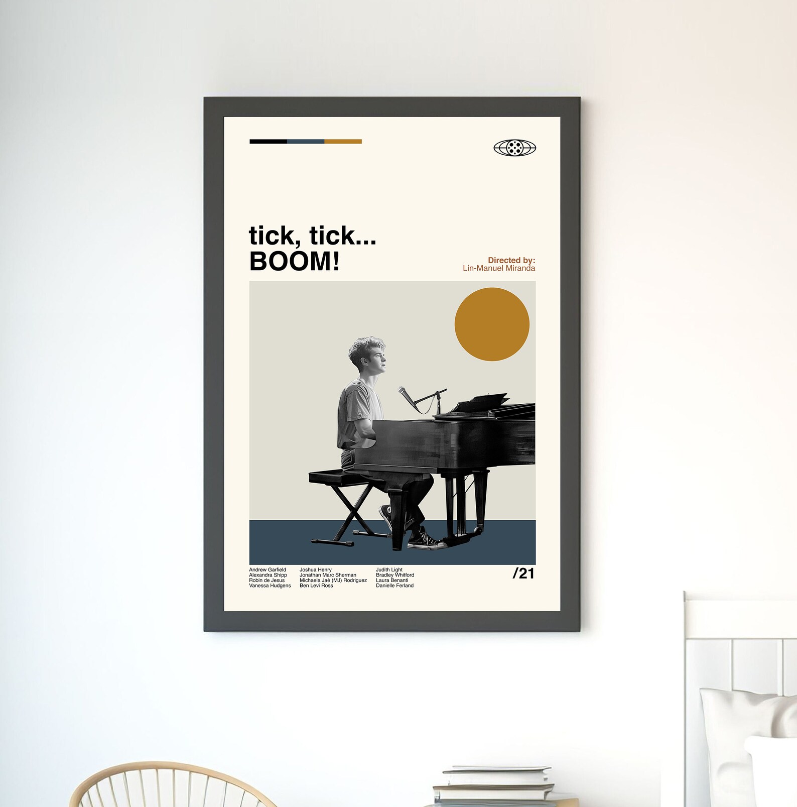 Tick Tick Boom Movie Poster, Tick Tick Boom Print, Wall Art, Minimalist ...