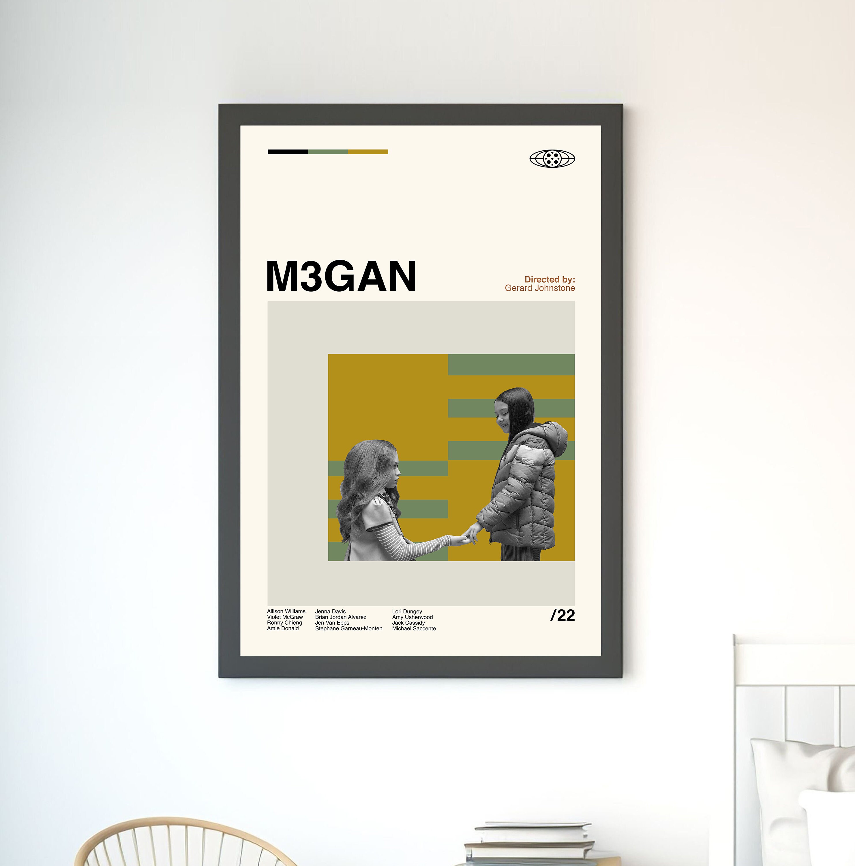 M3gan Movie Poster, M3gan Print, Wall Art, Minimalist Movie, High ...