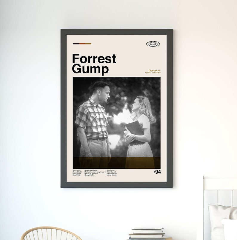Forrest Gump Poster, Forrest Gump Movie Poster, Retro Movie Poster ...