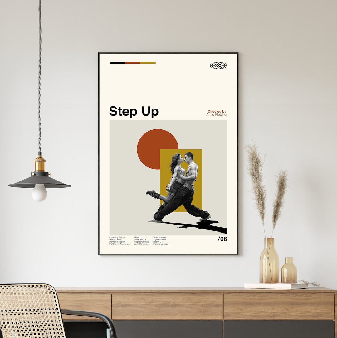 Step up Movie Poster, Step up Print, Retro Movie Poster, Minimalist Art ...