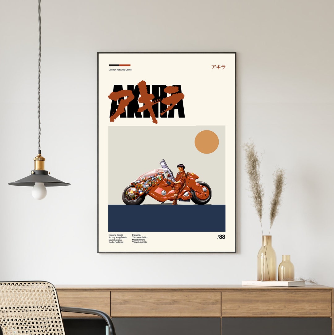 Akira Movie Poster, Akira Print, Wall Art, Minimalist Movie, High ...