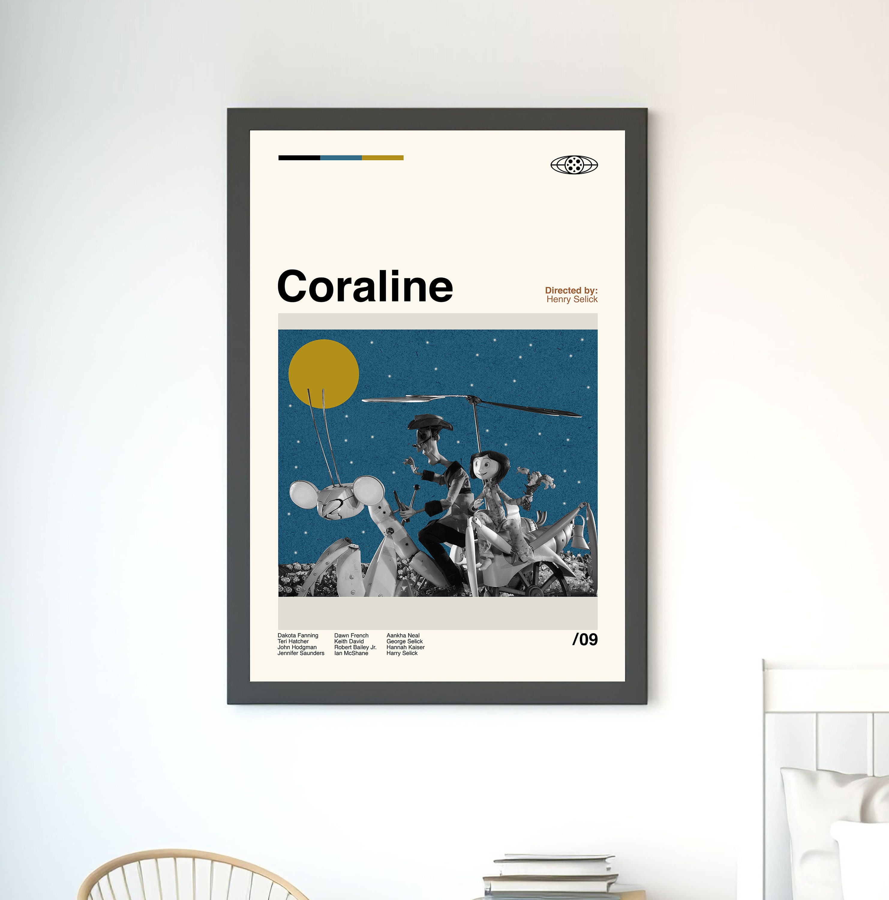 Coraline Movie Poster Coraline Print Retro Movie Poster - Etsy