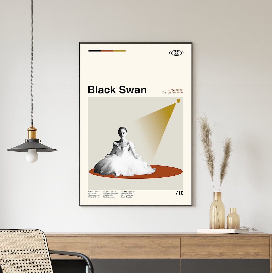 Black Swan Poster Black Swan Print Custom Poster Vintage - Etsy