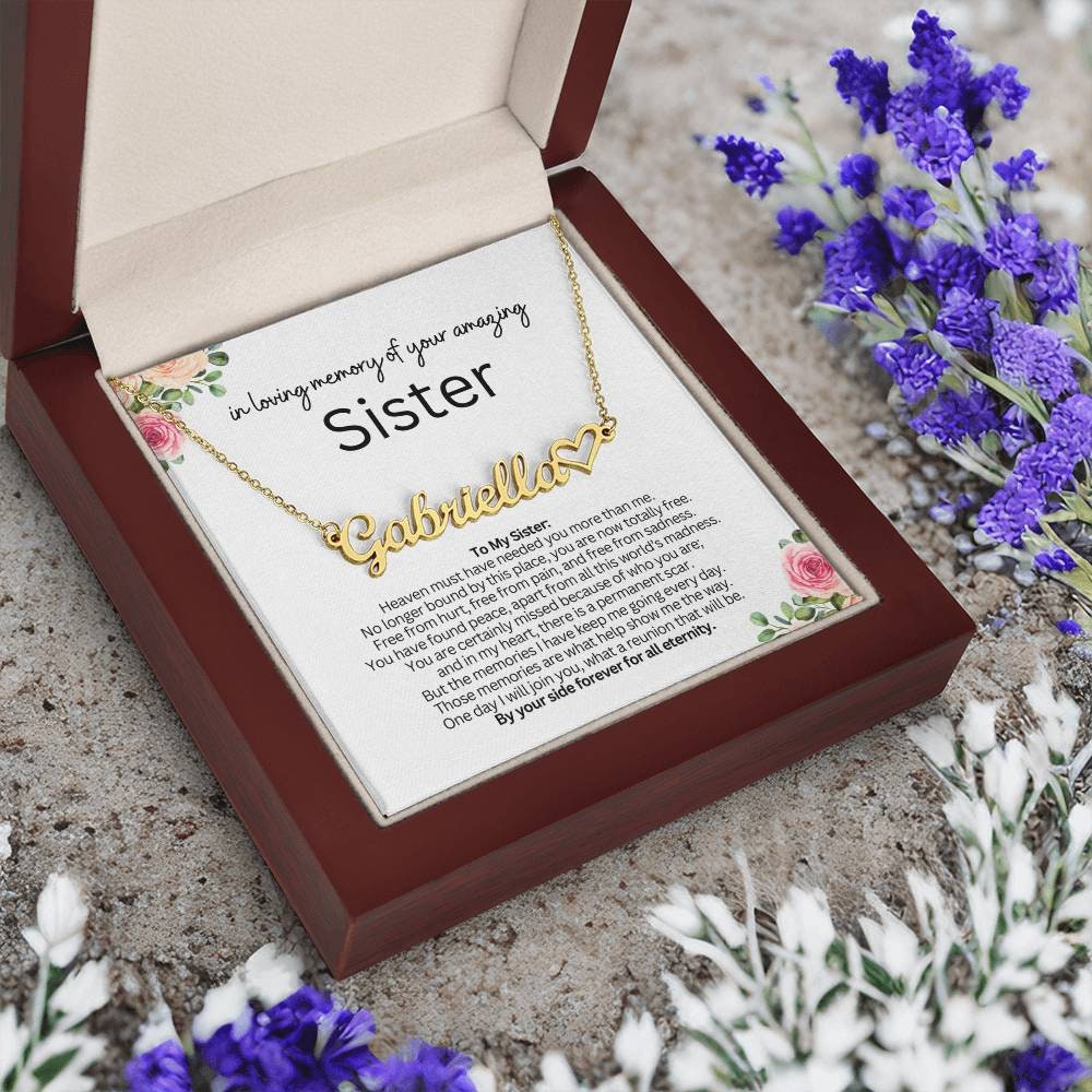 Personalized Sympathy Gift for Loss of Sister, Loss of Sister Necklace ...