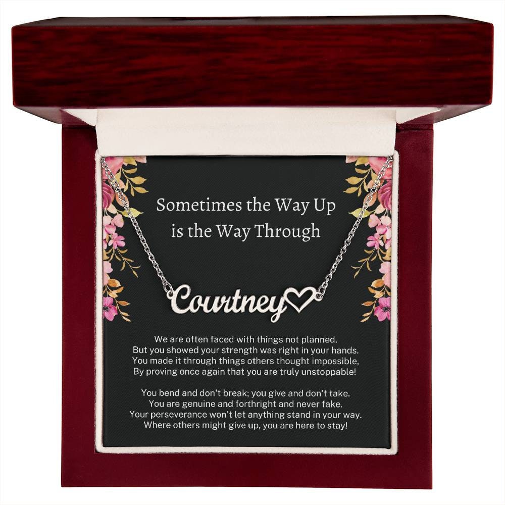 Personalized Name Necklace Encouragement Gift for Women, Customized ...