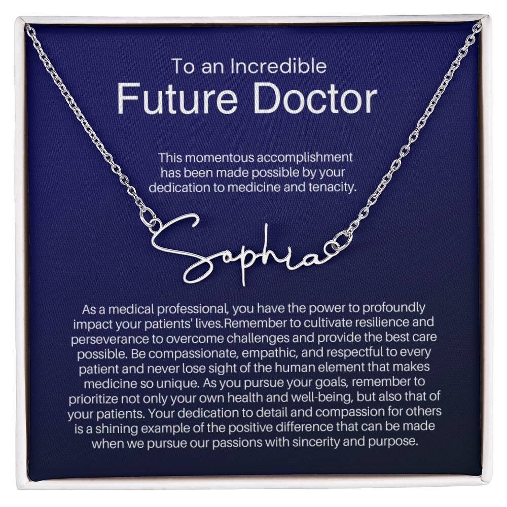 Personalized Gift for Medical Students Custom Necklace Med Student Gift ...