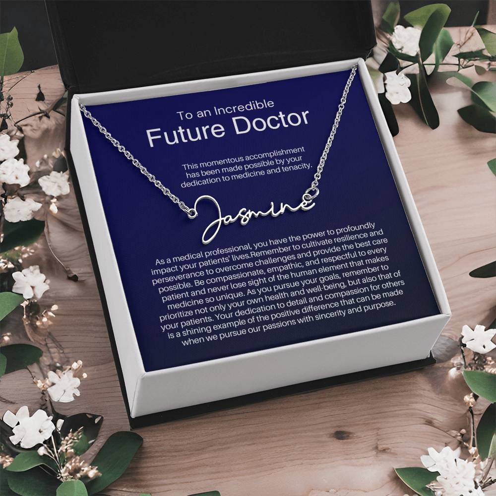 Personalized Gift for Medical Students Custom Necklace Med Student Gift ...