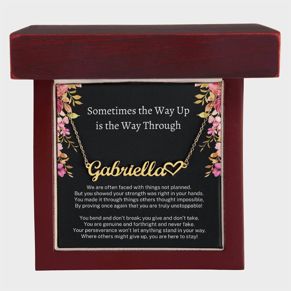 Personalized Name Necklace Encouragement Gift for Women,customized ...