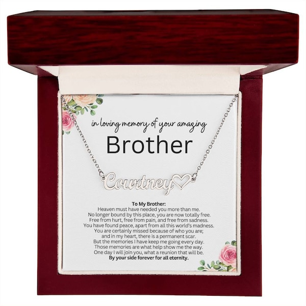 Brother Necklace - Etsy