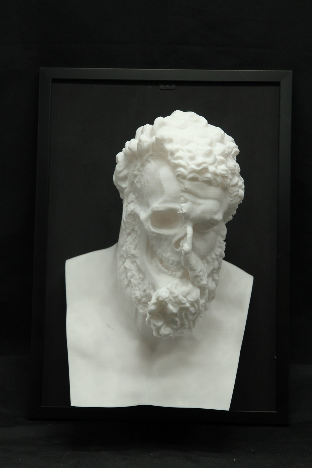 Hercules Ripped Face Framed - MADE TO ORDER - Greek God Statue ...