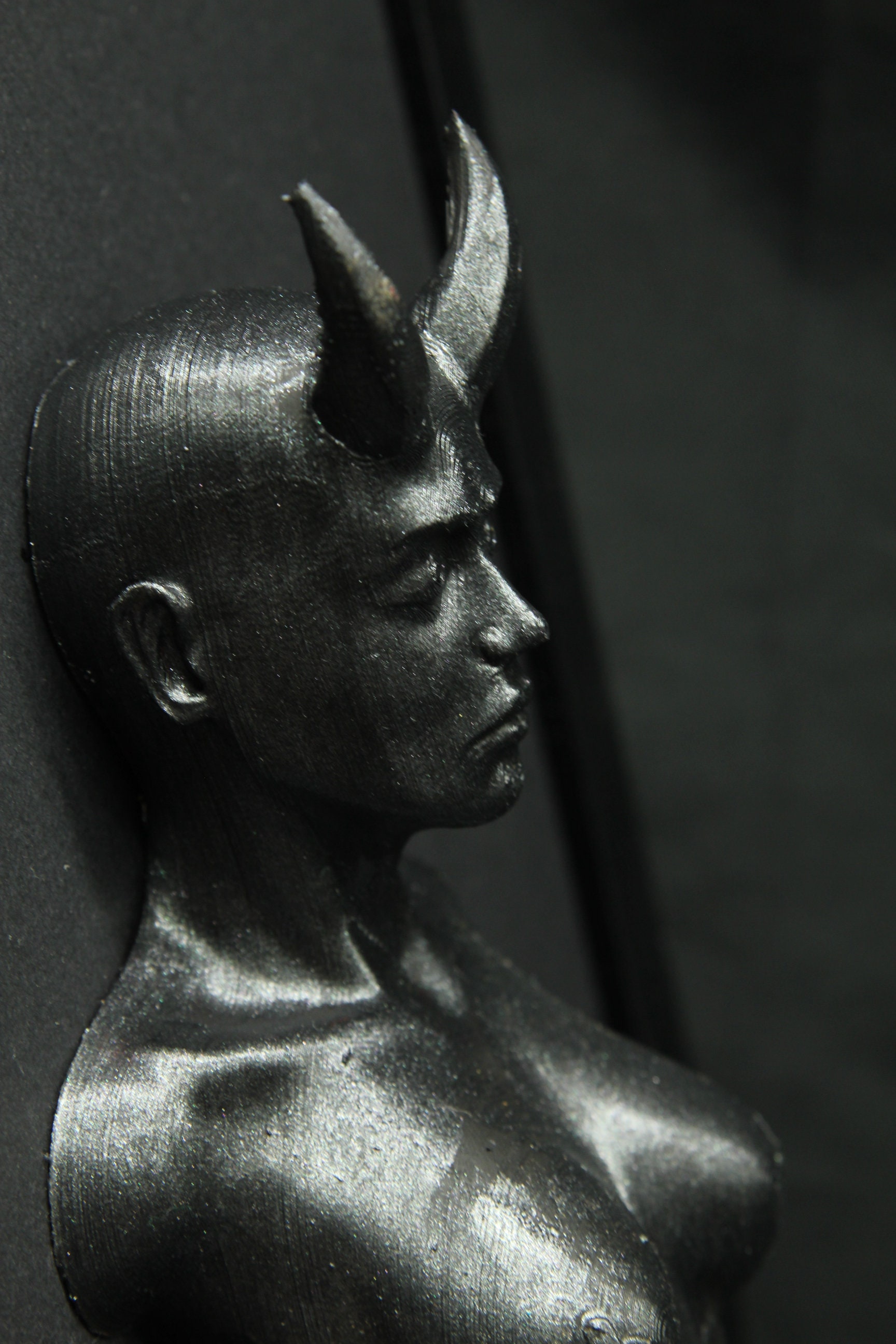 Female Demon Bust MADE TO ORDER Gothic Replica - Etsy