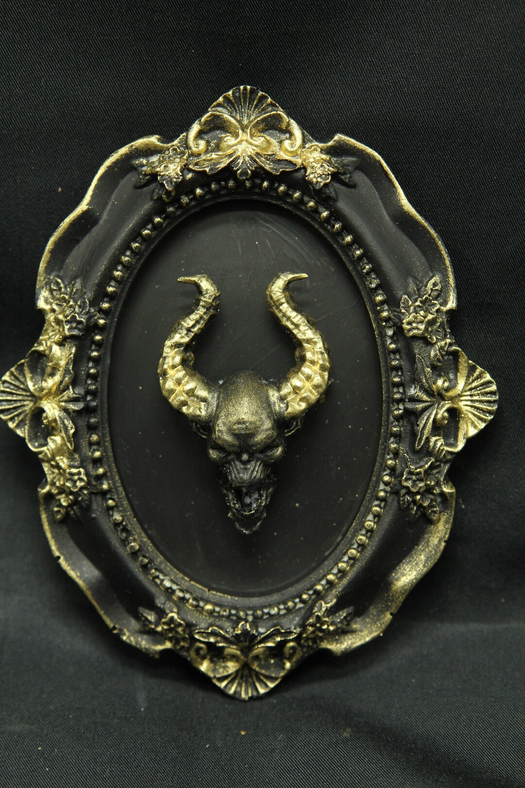 Demon Head - Occult Gothic Framed - MADE TO ORDER - Etsy