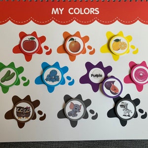 Preschoolers Busy Book Laminated Busy Book Quiet Time Learning Binder ...