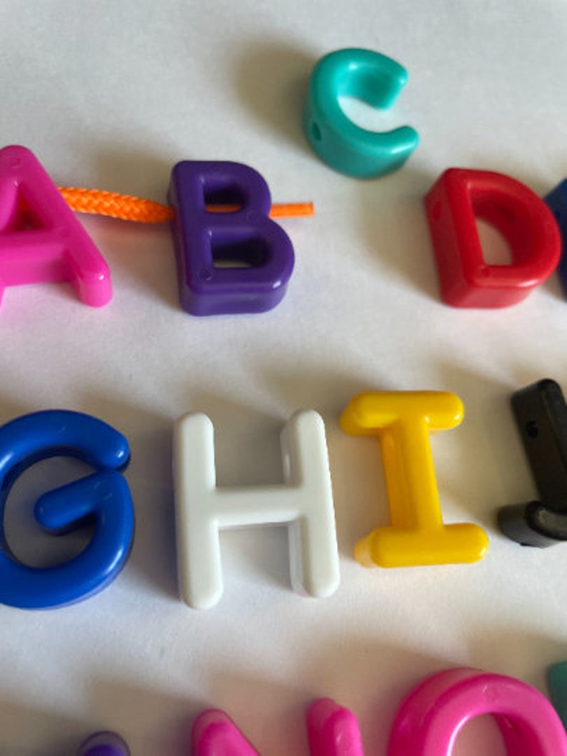 3 in 1 Alphabet Beading Lacing Tracing Phonics Sound Learning Fine ...