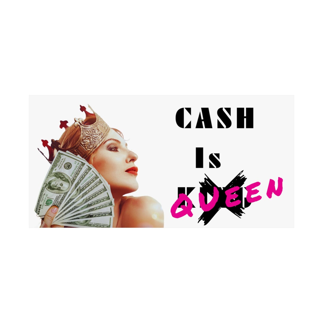 Cash is Queen Large Wall Art Feminist Poster College - Etsy