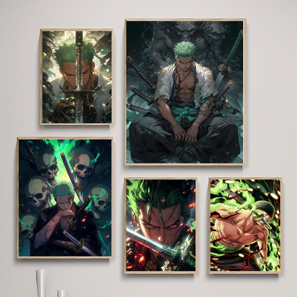 Zoro One Piece Print - Etsy