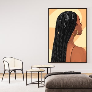 3 Set Bundle, Black Art, Black Girl Art, Black Woman Wall Art, Black Wall Art, Black Woman Art ...