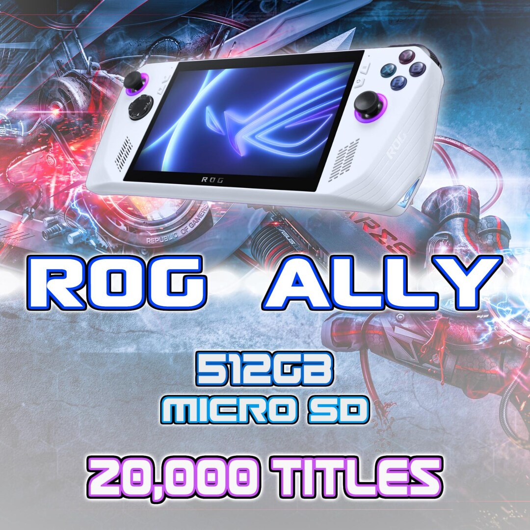 Biggest Retrobat Collection for ROG Ally 512gb Card for Retro Gaming ...