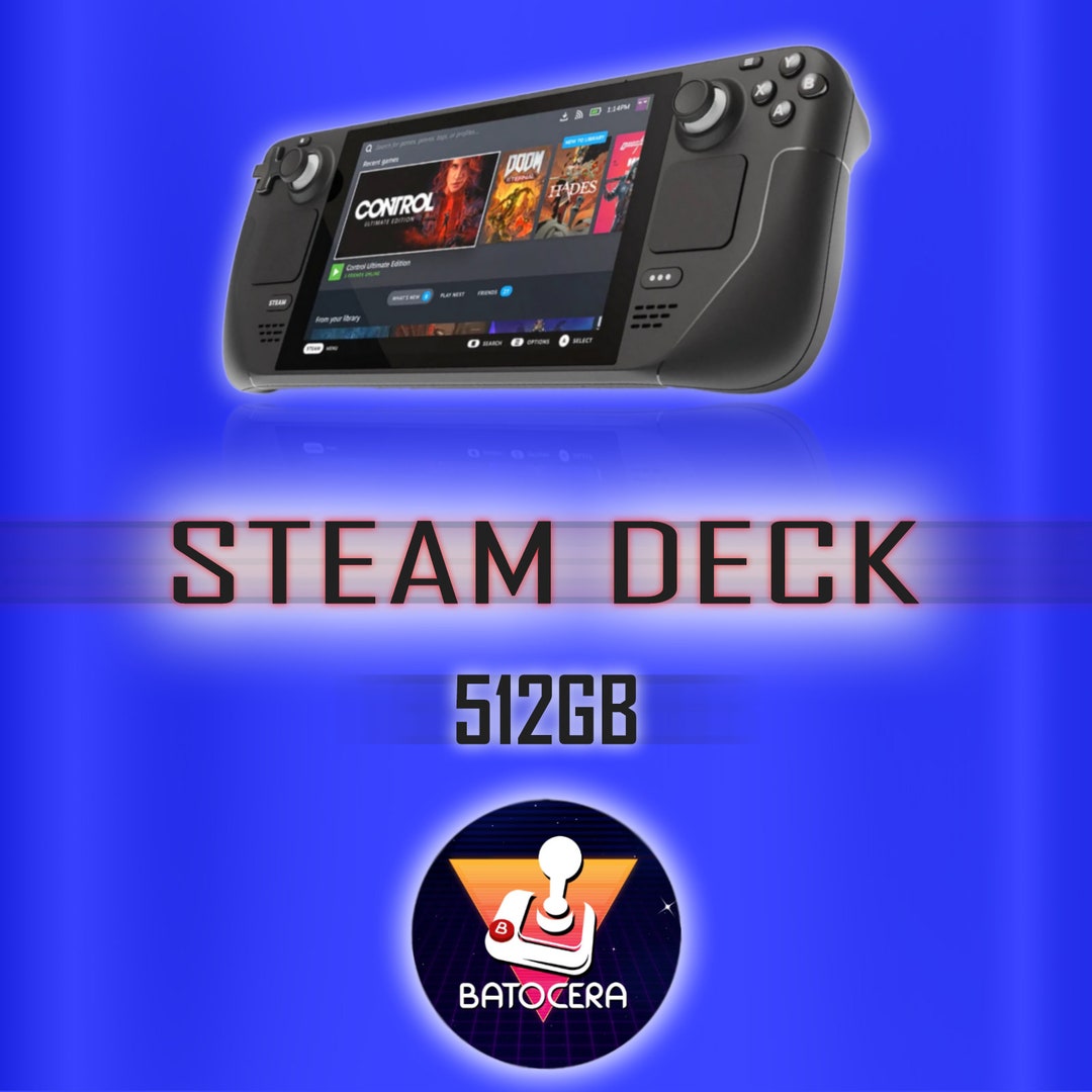 Batocera Steam Deck 512gb Microsd Card for Retro Gaming, 51,000 Titles ...