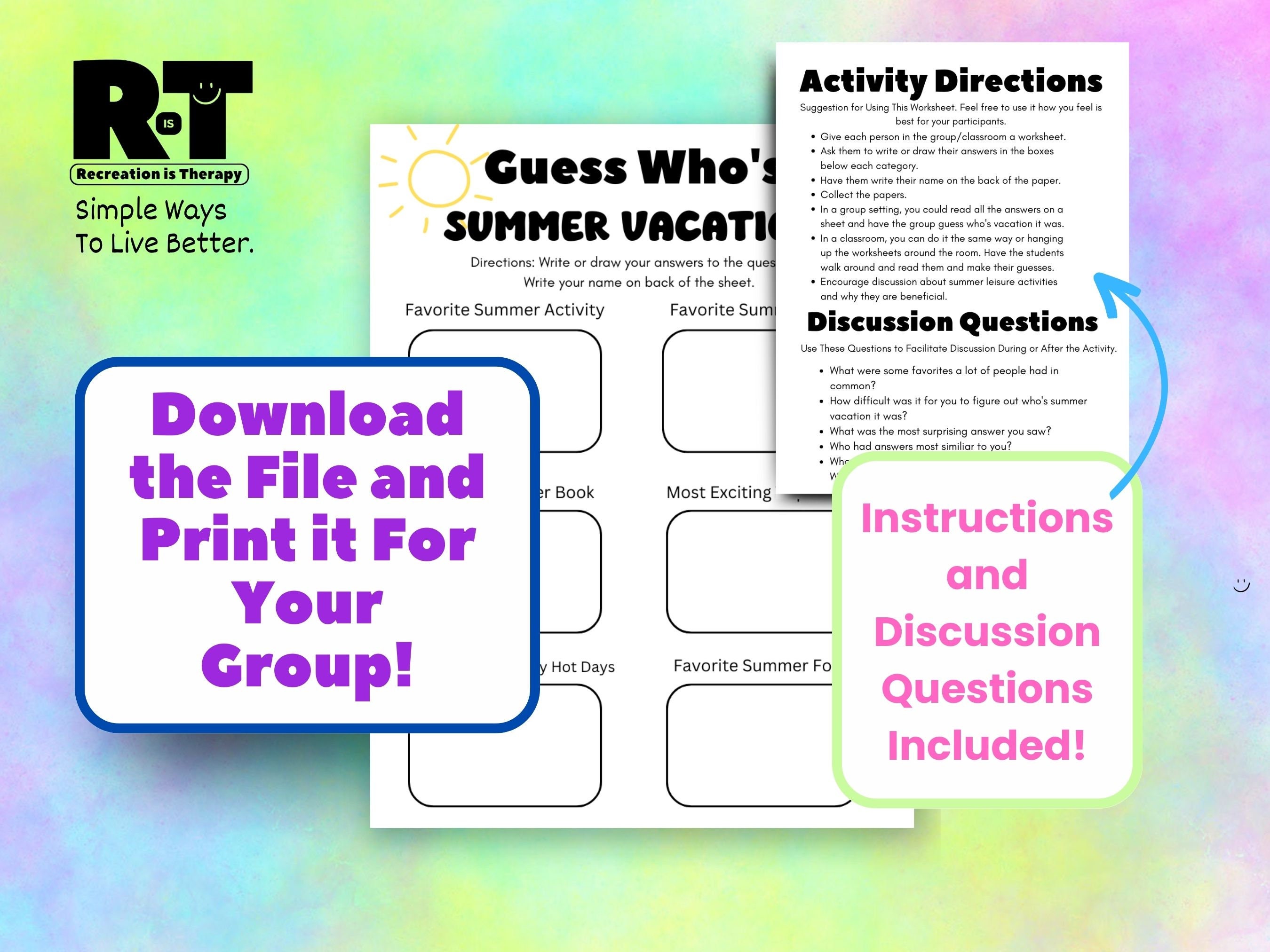 Back to School Game Summer Vacation Guess Who Ice Breaker Classroom ...