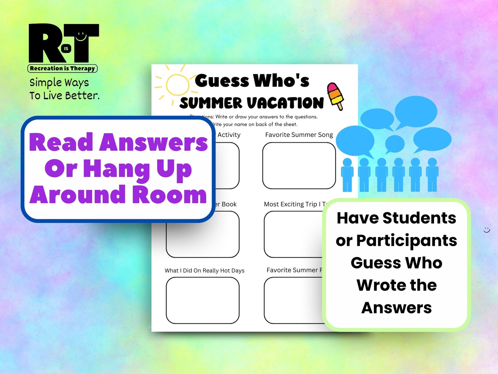 Back to School Game Summer Vacation Guess Who Ice Breaker Classroom ...