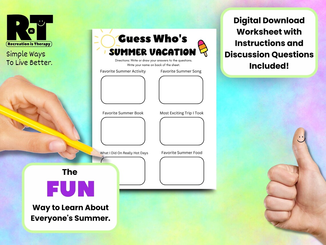 Back to School Game Summer Vacation Guess Who Ice Breaker Classroom ...
