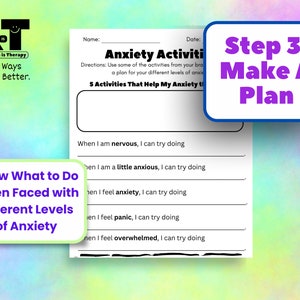 Anxiety Worksheets Printable Anxiety Relief & Coping Skills Adults ...