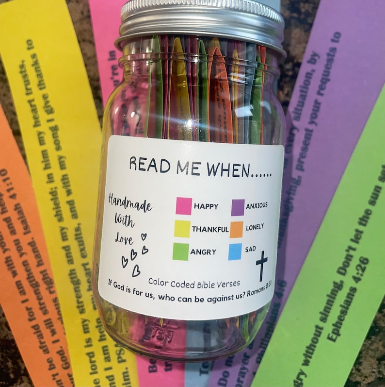 Color Coded Bible Verses - Etsy