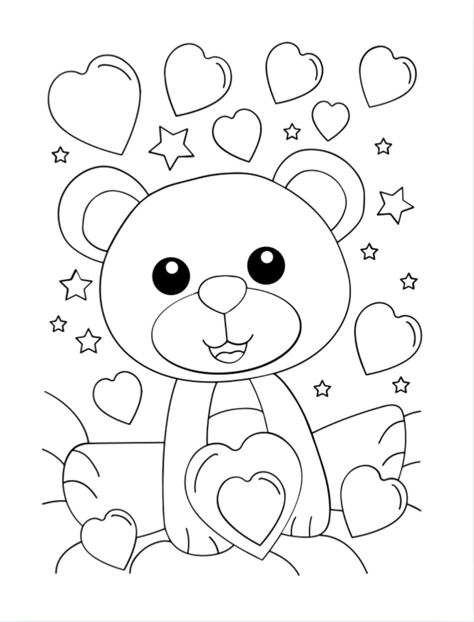 Fun Kids Valentines Day Coloring Bundle - Etsy