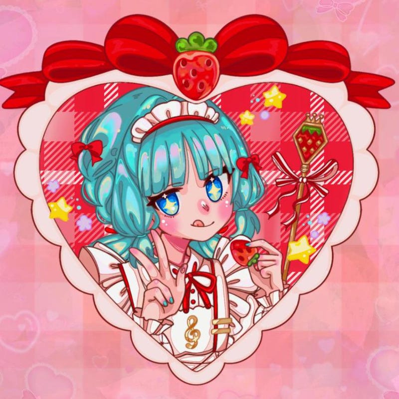 Strawberry Miku Papercraft - Etsy