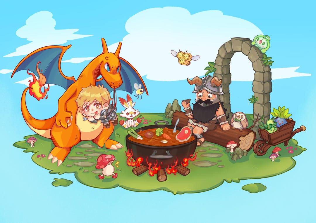 Dungeon Meshi / Pokemon ! - Etsy