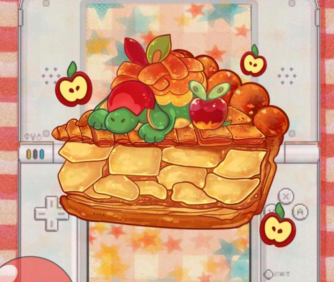 Apple Pie Fella Sitting on an Apple Pie - Etsy