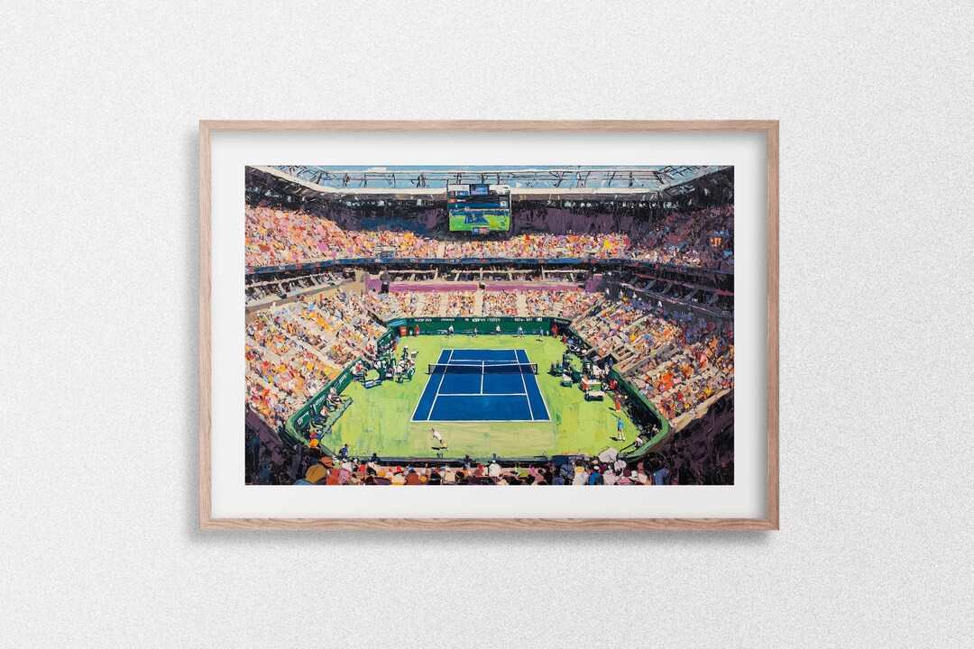 Grand Slam Horizon – US Open Tennis Print From Spectator’s Perspective ...