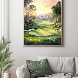 Augusta National Elegance – Watercolor Golf Course Art Print - Etsy