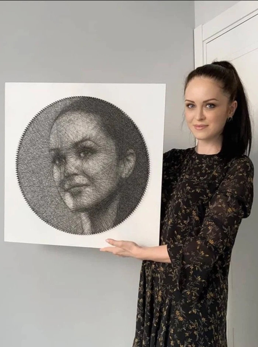 Custom Thread Art With String Art Portrait, Perfect Craft Gift for Thread String Art by ...