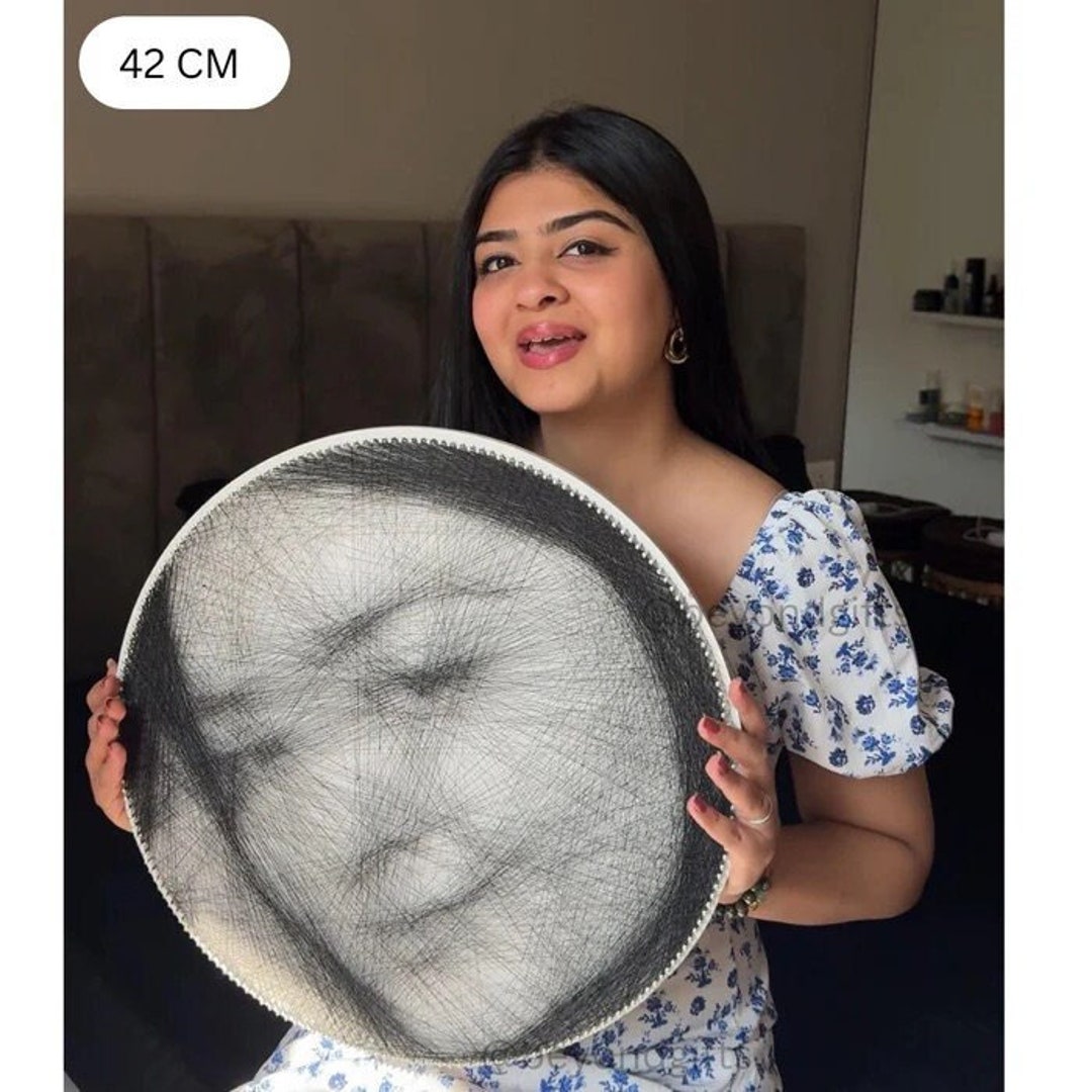 Custom Thread Art With String Art Portrait, Perfect Craft Gift for ...