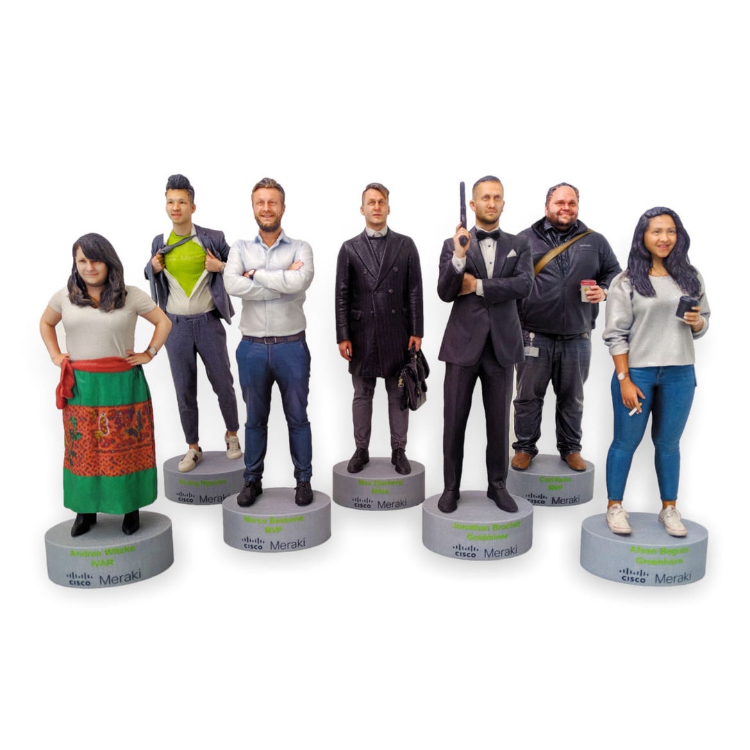 Custom 3d Figurines & Statues. 3D Open Bust 3D Mini Statue Made Just ...