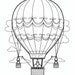 Hot Air Balloons in Flight - 6 Coloring Pages (digital Downloads) - Etsy