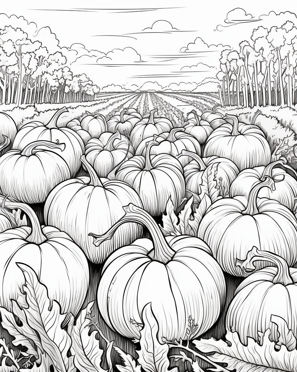 Pumpkin Patch at the Farm - Etsy