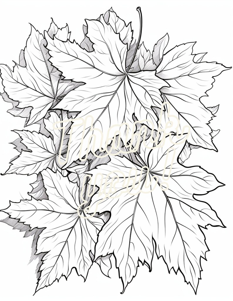 Autumn Leaves Symphony - 4 Digital Downloads - Etsy