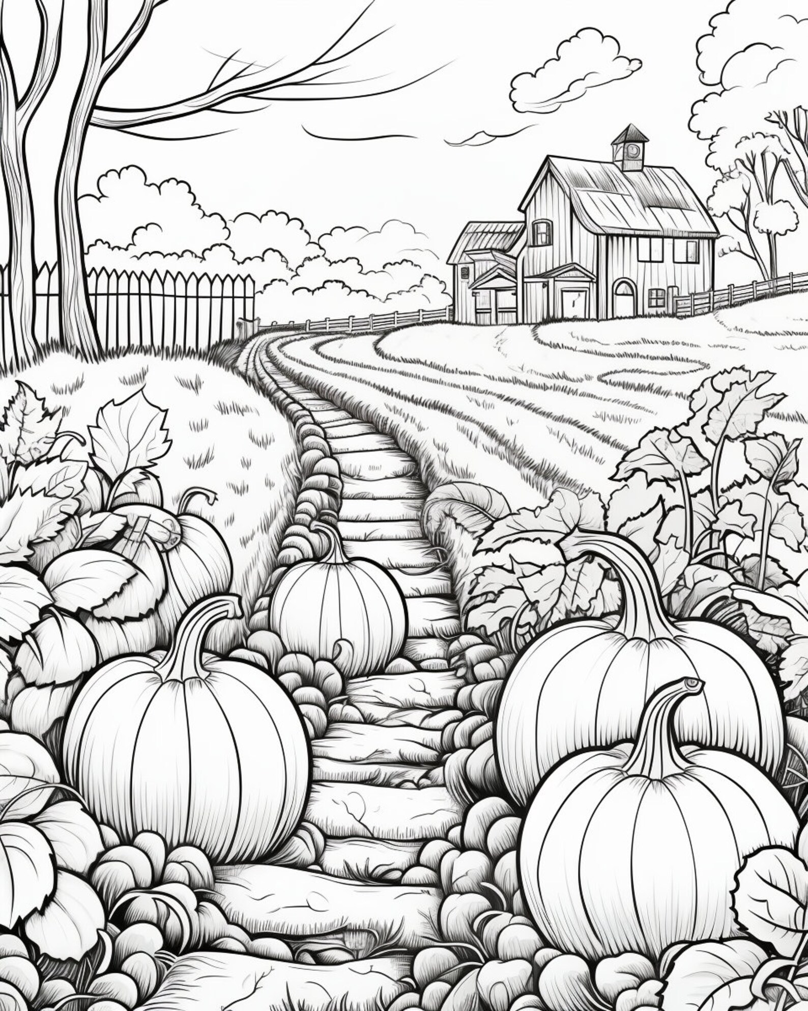Pumpkin Patch at the Farm - Etsy