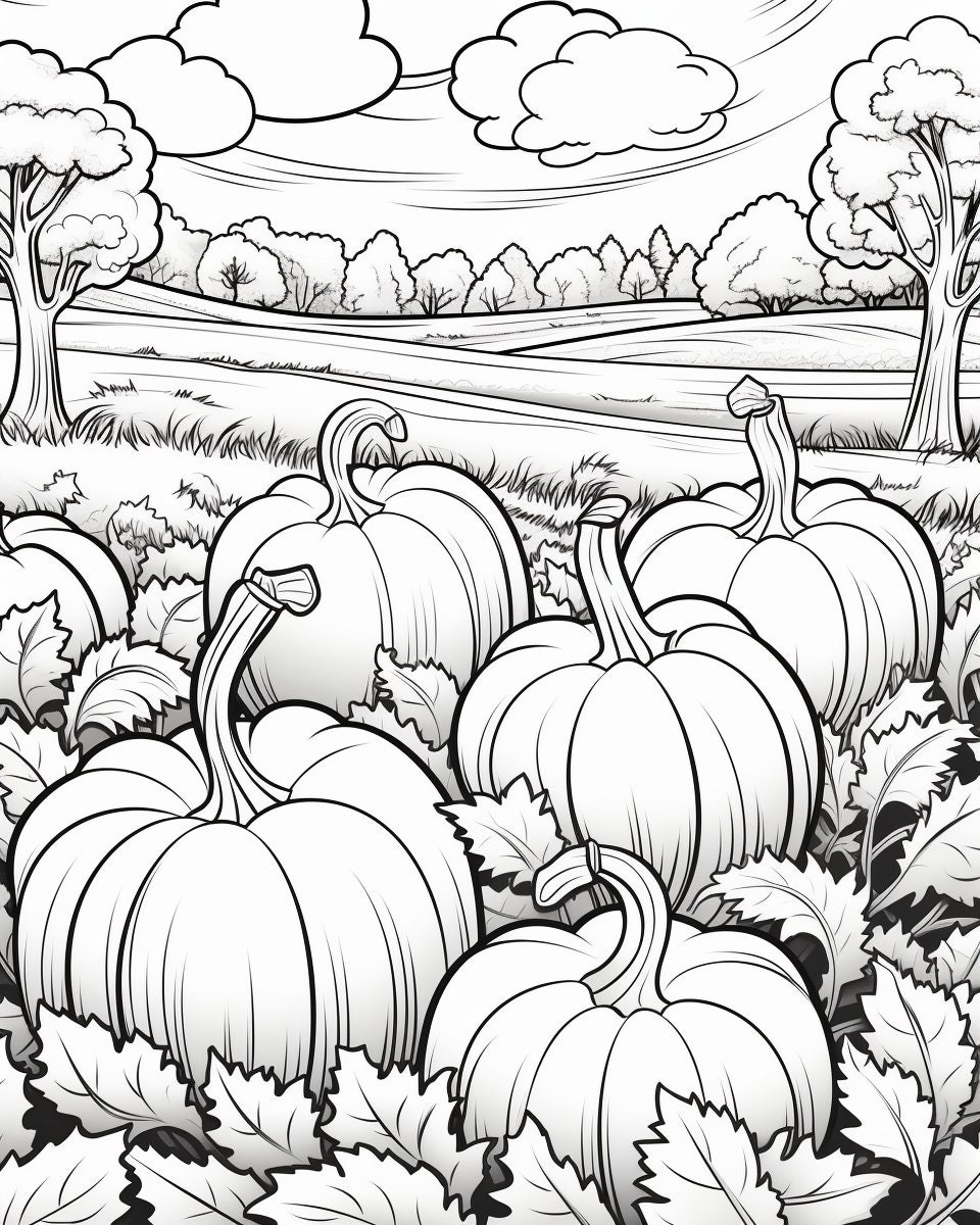 Pumpkin Patch at the Farm - Etsy