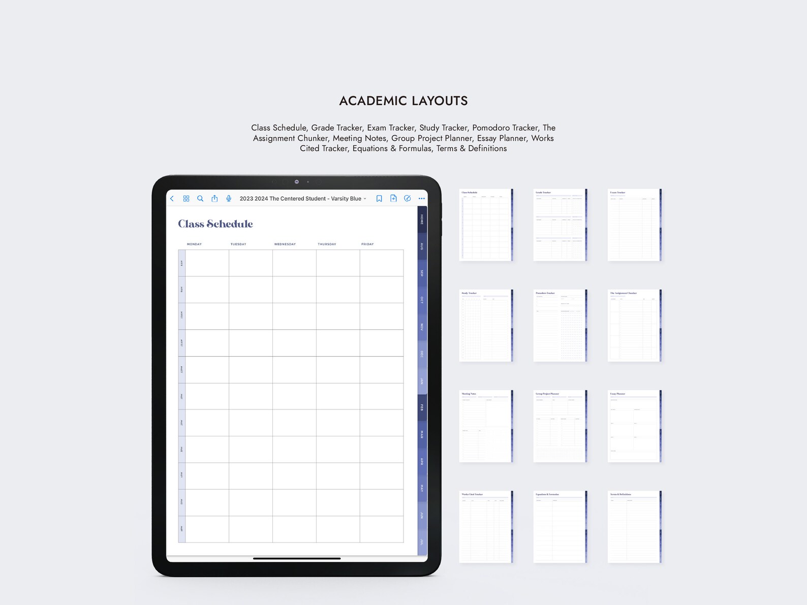 The Centered Student Digital Planner, Ultimate Academic System ...