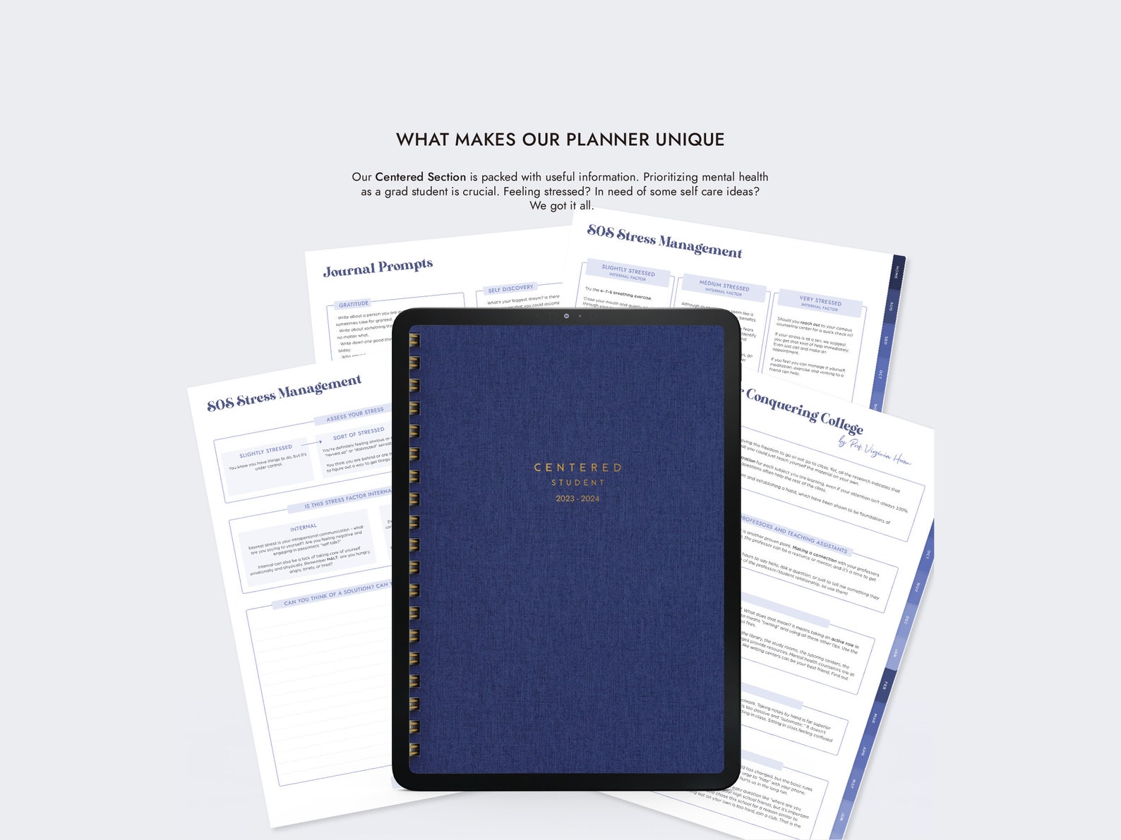 The Centered Student Digital Planner, Ultimate Academic System ...