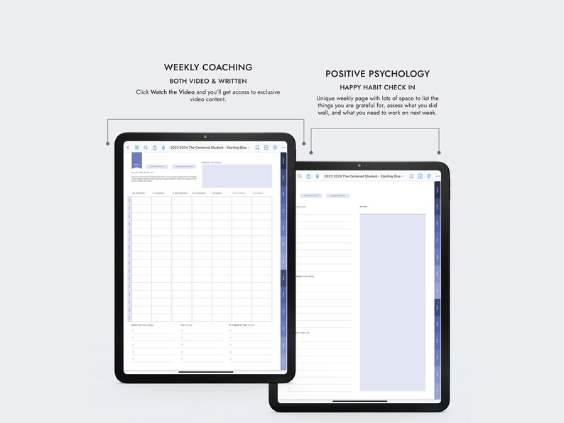 The Centered Student Digital Planner, Ultimate Academic System ...